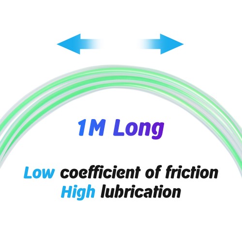 1 Meter Transparent Teflon Tube Pipe + 5pcs 2-0.4mm Nozzles, pls write ...