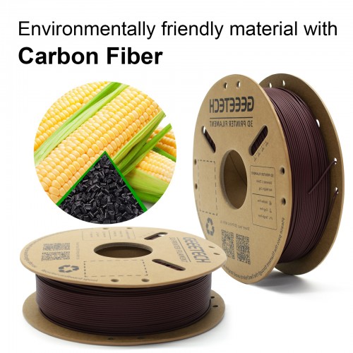 PLA Brick Red Carbon Fiber 3D Printer Filament | Geeetech