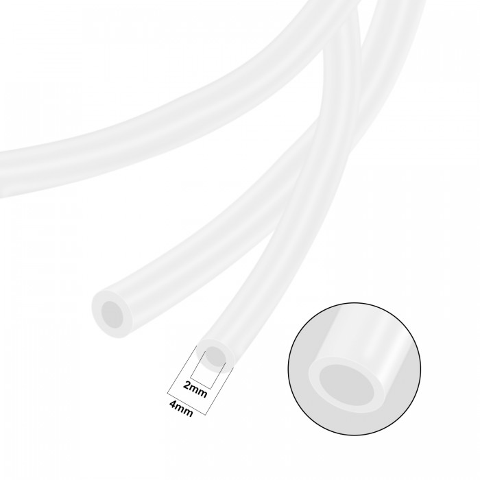 2pcs x 1 Meter Transparent Teflon Tube Pipe For Filament+1pcs Tube ...