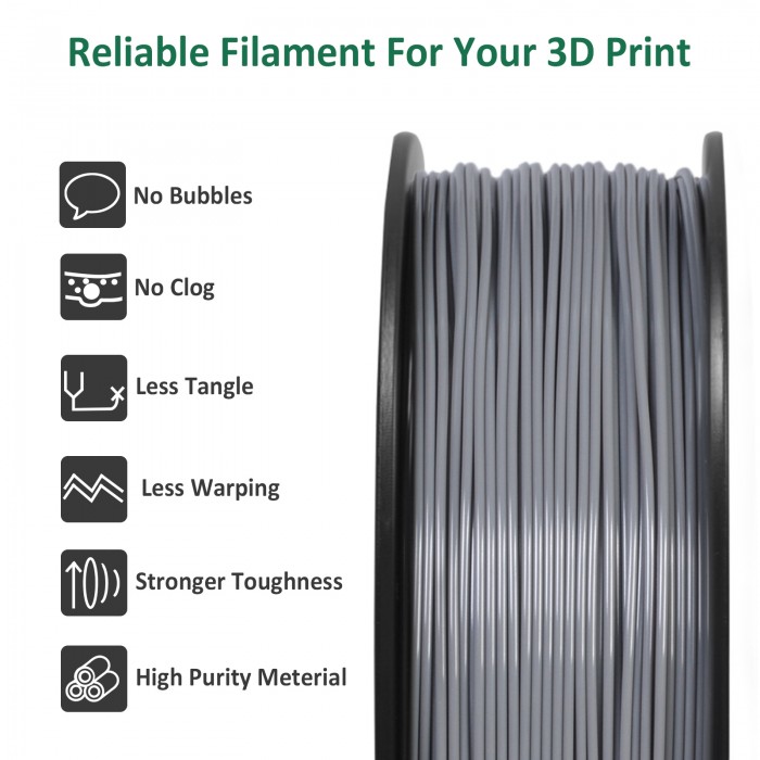 ABS+ 3D Printer Filament Grey-1.75mm | Geeetech