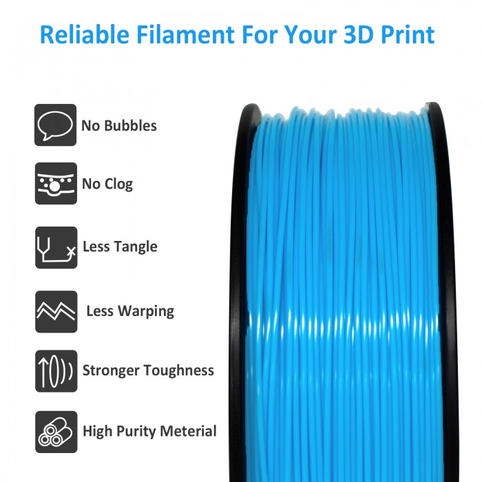 ABS+ 3D Printer Filament Water Blue-1.75mm | Geeetech