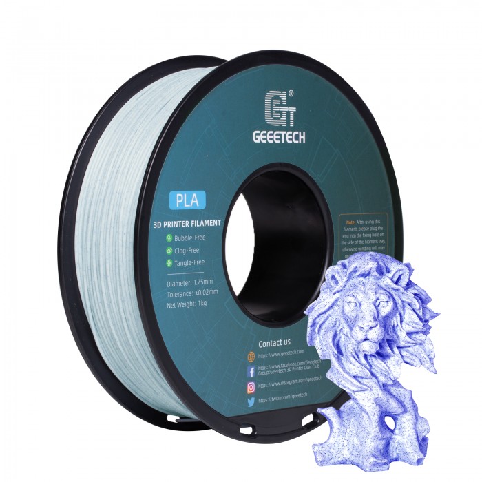 Like Marble Blue PLA 3D Printer Filament-1.75mm | Geeetech