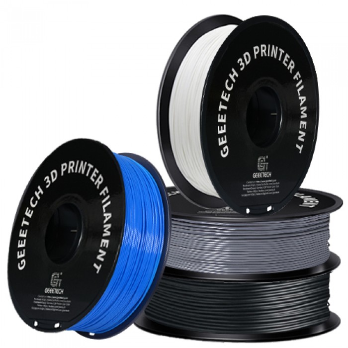 ABS+ (Black + White + Grey + Blue) 3D Printer Filament | Geeetech