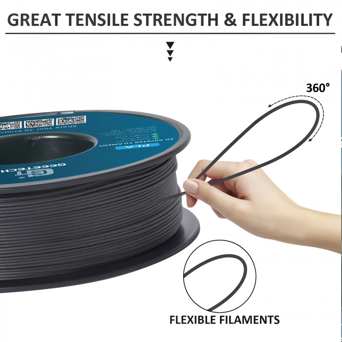 Wood Ebony PLA 3D Printer Filament-1.75mm | Geeetech