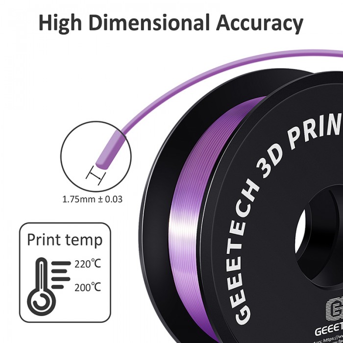 PLA Silk Purple 3D Printer Filament-1.75mm | Geeetech