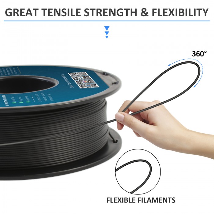 PLA Black Carbon Fiber 3D Printer Filament | Geeetech