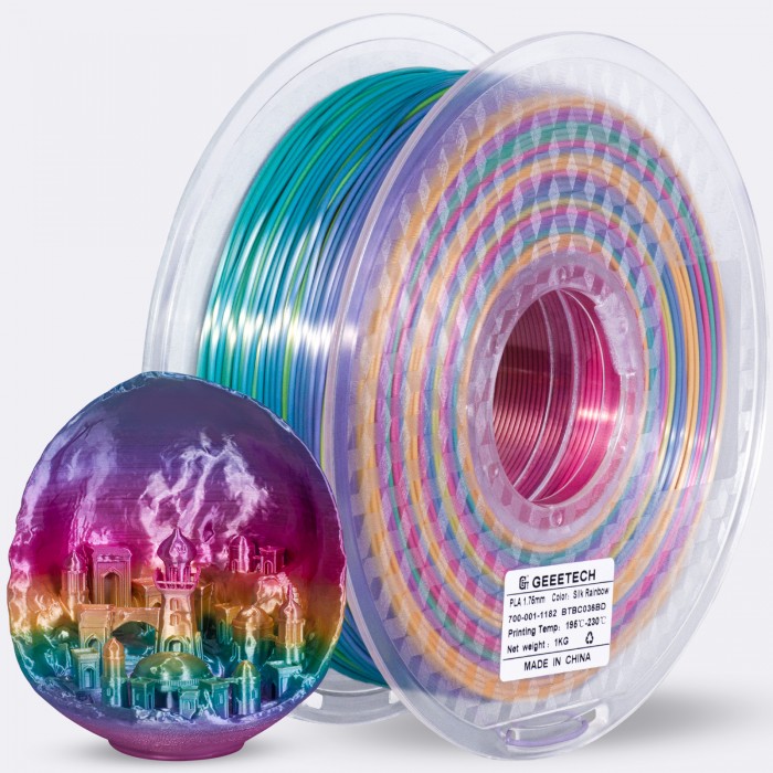 PLA Silk Rainbow*6 3D Printer Filament | Geeetech