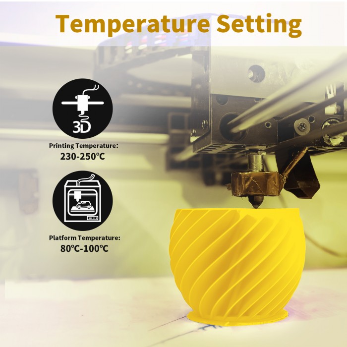 ABS+ 3D Printer Filament Yellow-1.75mm | Geeetech