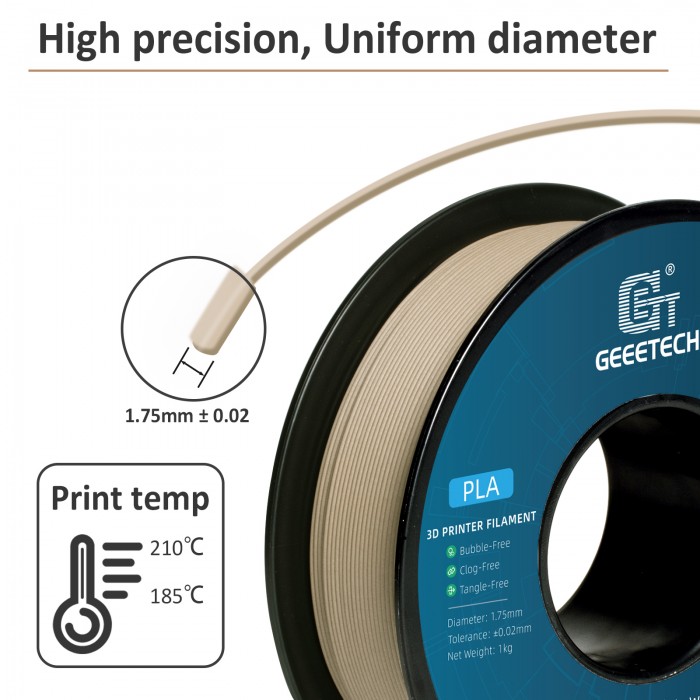 Wood Black Walnut PLA 3D Printer Filament-1.75mm | Geeetech