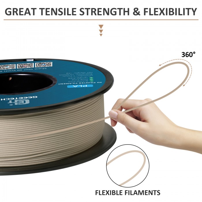 Wood Black Walnut PLA 3D Printer Filament-1.75mm | Geeetech
