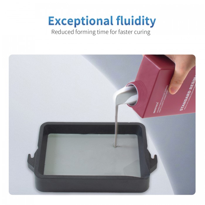 Grey Standard Resin 1KG, UV 405nm, for LCD/DLP/SLA 3D Printers [700-001 ...