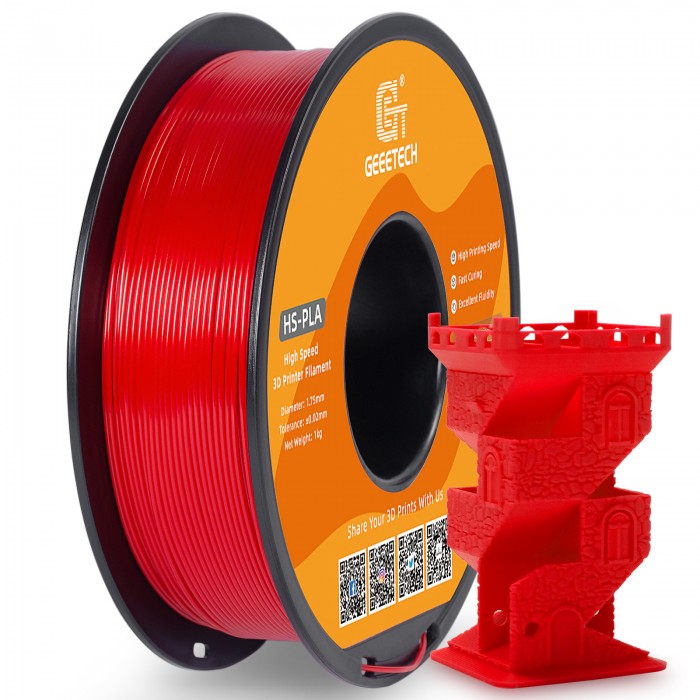 High Speed PLA 3D Printer Filament Red-1.75mm | Geeetech