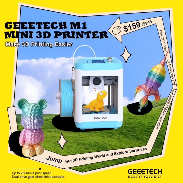 Mini 3D Printer for Kids and Beginners | Geeetech M1
