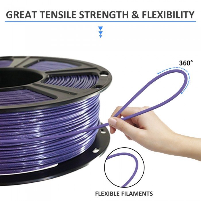 PLA Sparkly Purple 3D Printer Filament-1.75mm | Geeetech