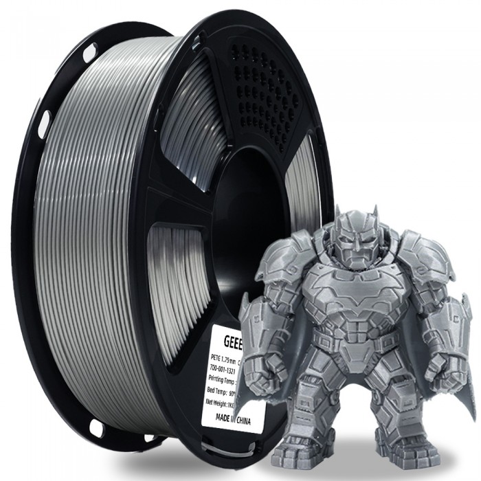 Silver PETG 3D Printer Filament-1.75mm | Geeetech